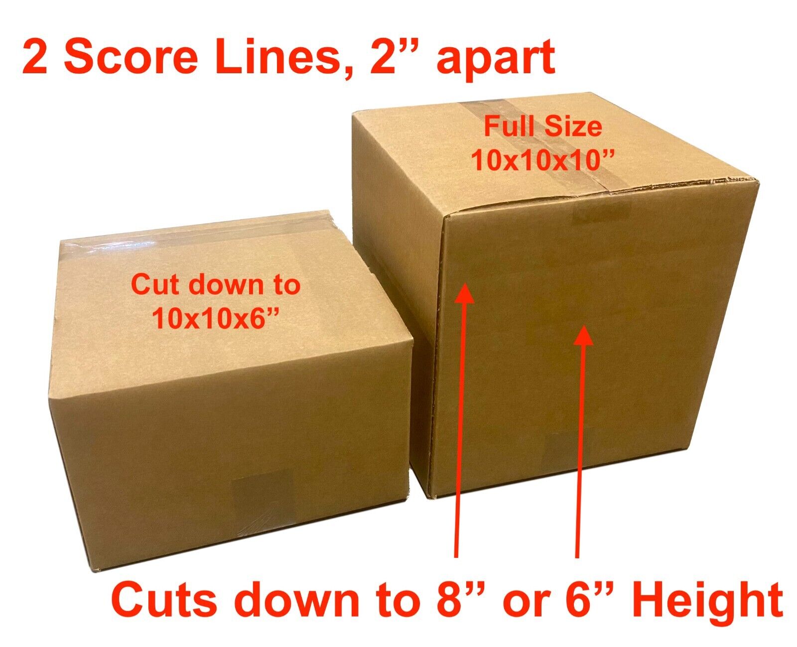 10-Pack of 10x10x10" Shipping BOXES Packing Moving Storage Cartons Car ...