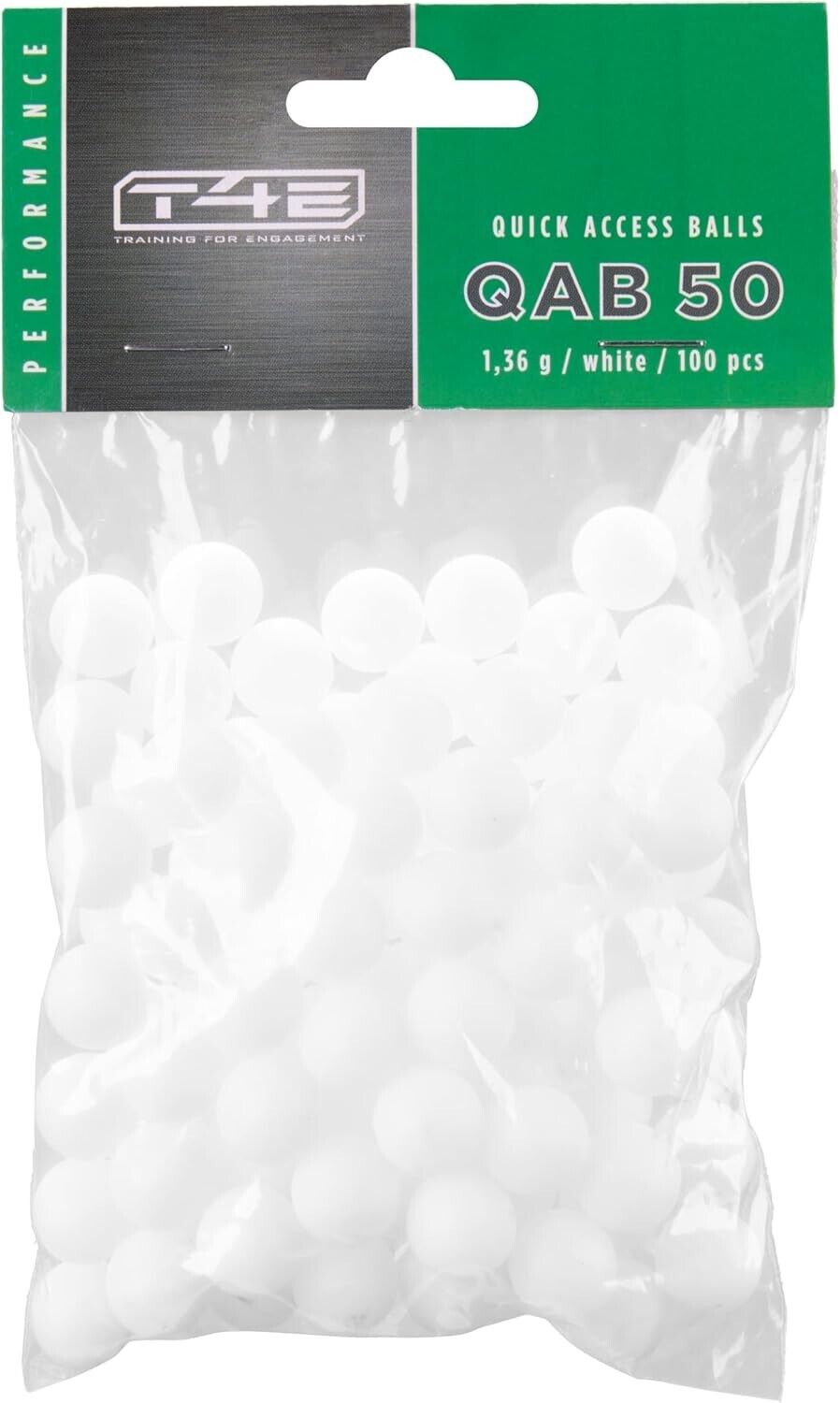 100-Pack .50 Caliber Solid Polymer WHITE Quick Access Balls - T4E Glas ...
