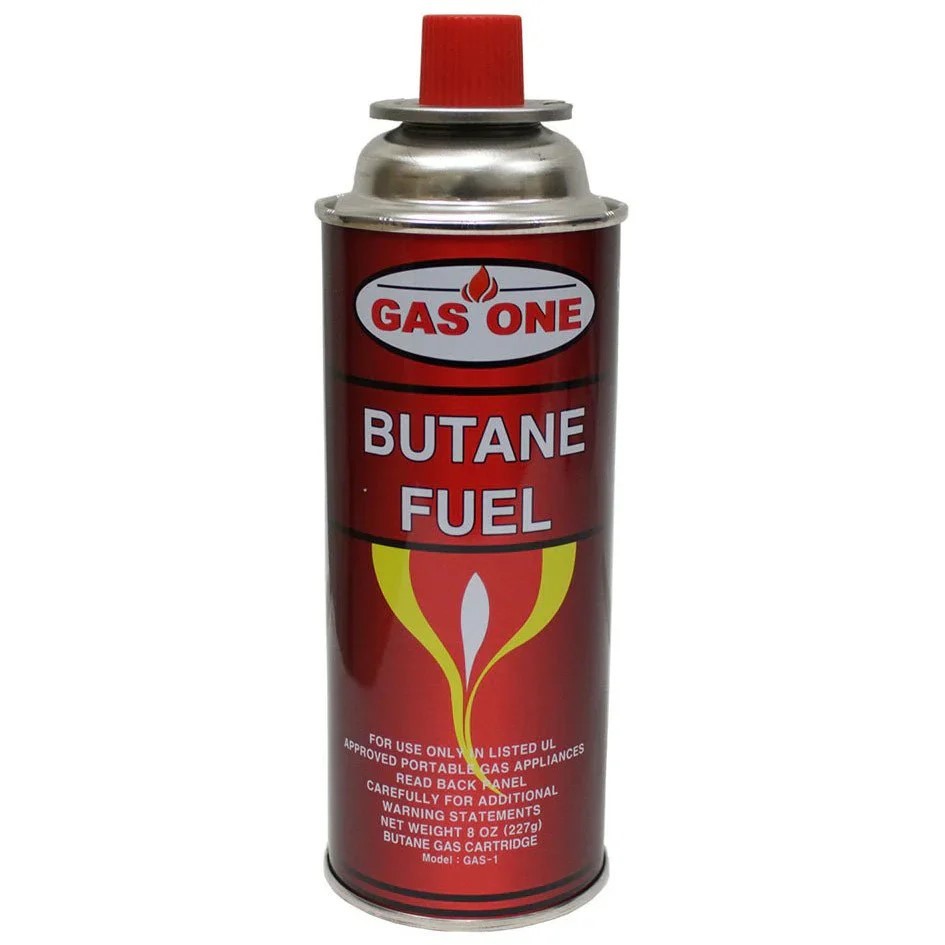 Gas One Butane Fuel Canister, 8oz Butane Gas Cartridge for Stove, Torc ...