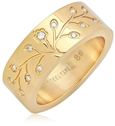 Piatella 18K Gold-Plated Tree of Life Band Ring – Bulk Buy Outlet