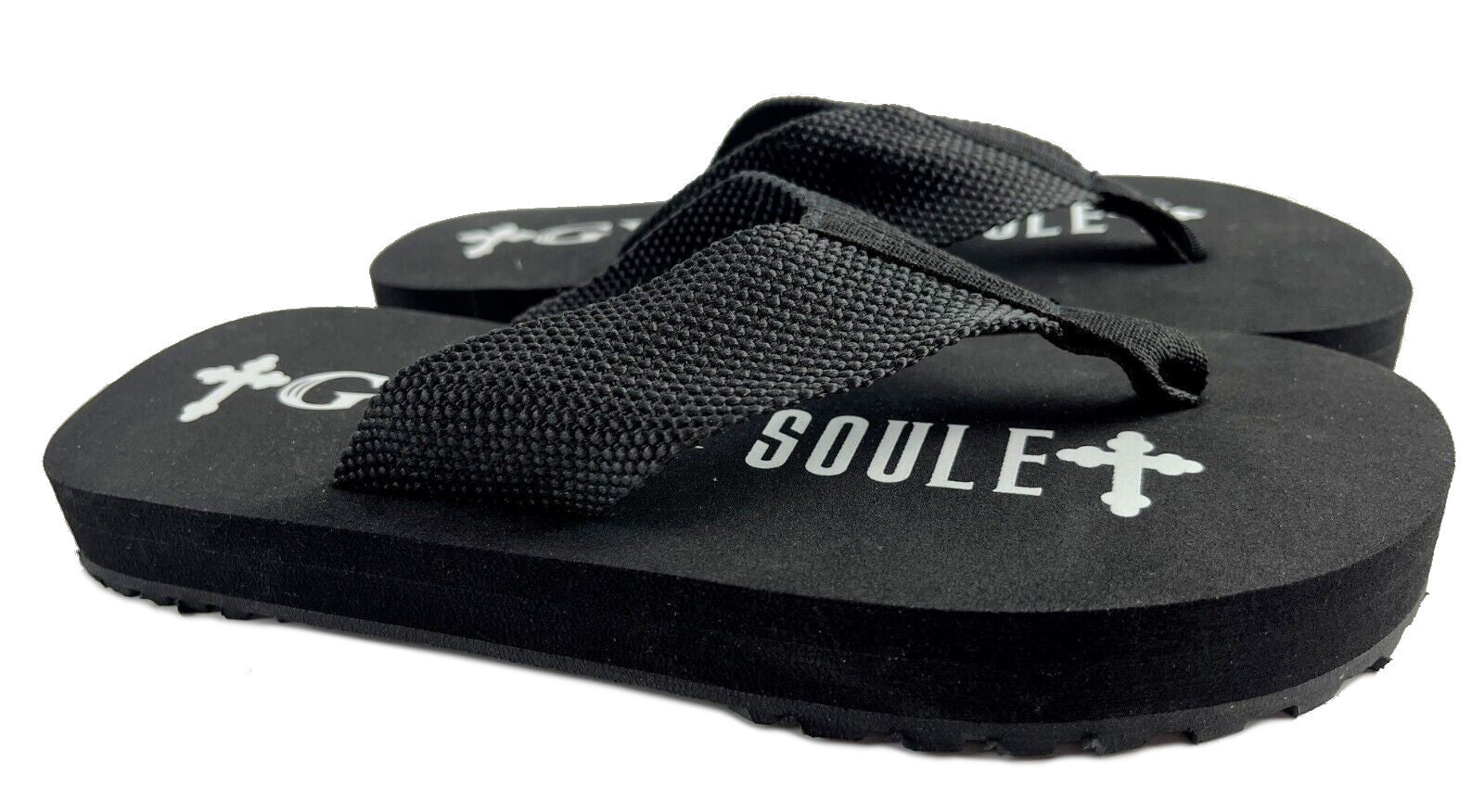 Gypsy Soule Traction Outsole Flip Flops, 1" Flats Comfort Heel Thong S ...